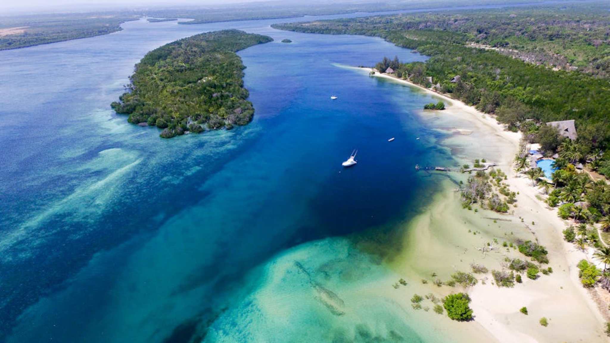 Funzi Island: Strand in Kenia