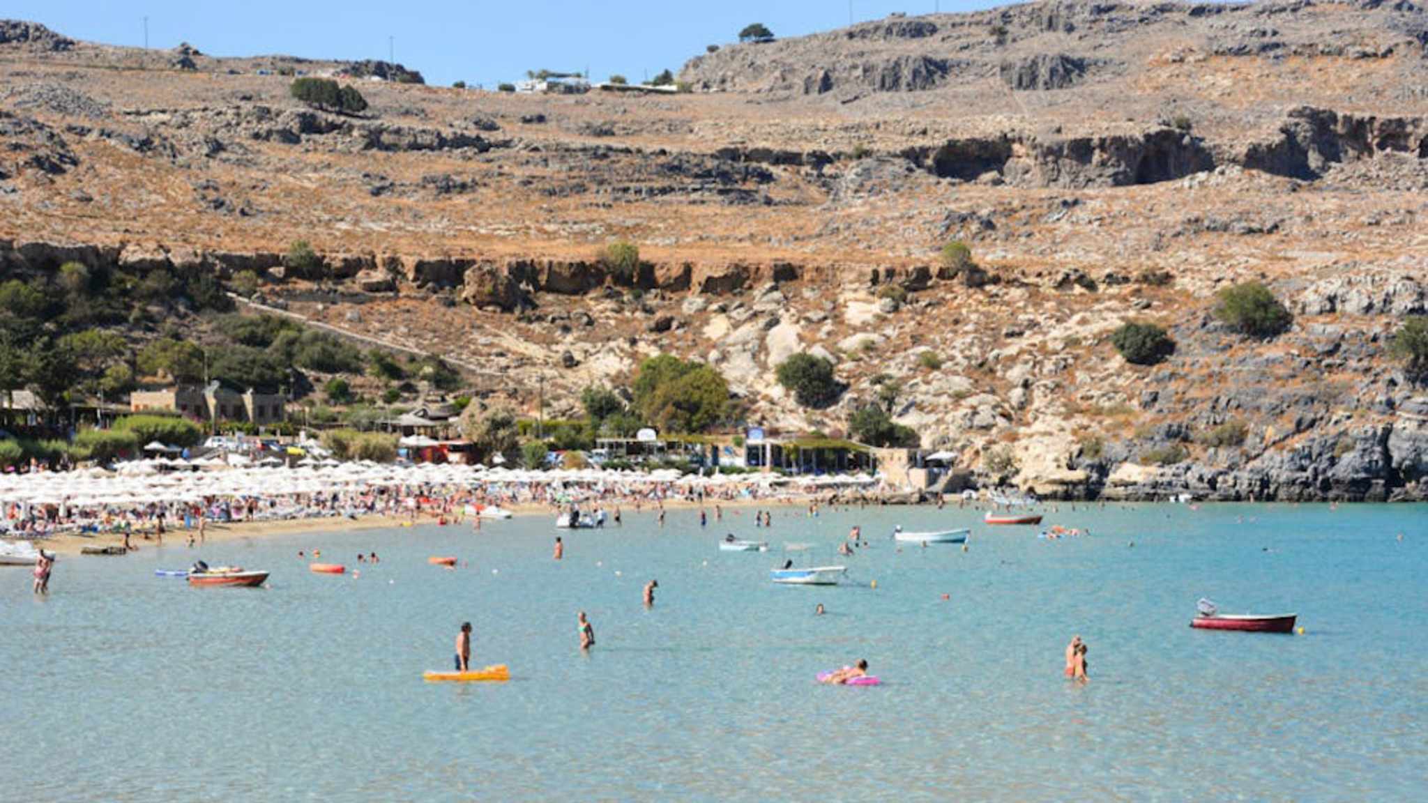 Lindos Beach: Strand auf Rhodos