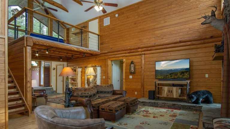 Blissful Bears Mountain · Blissful Bear Cabin, Long Range View 2 ...