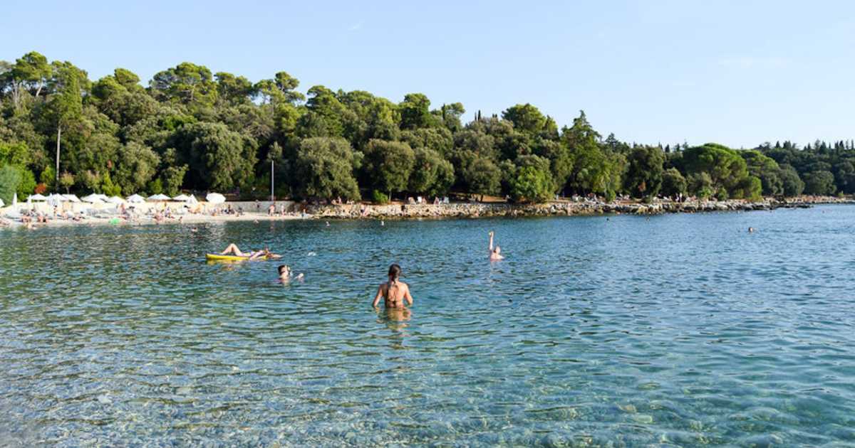 Mulini Beach: Strand in Rovinj