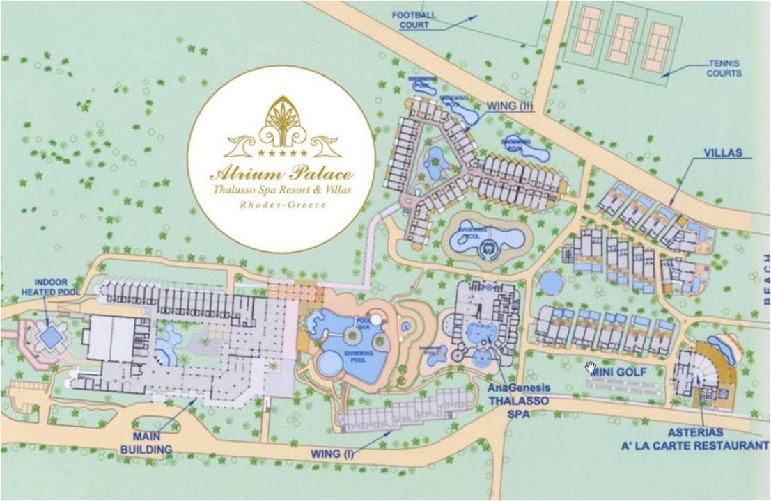"Hotel Lageplan" Atrium Palace Thalasso Spa Resort & Villas (Kalathos ...