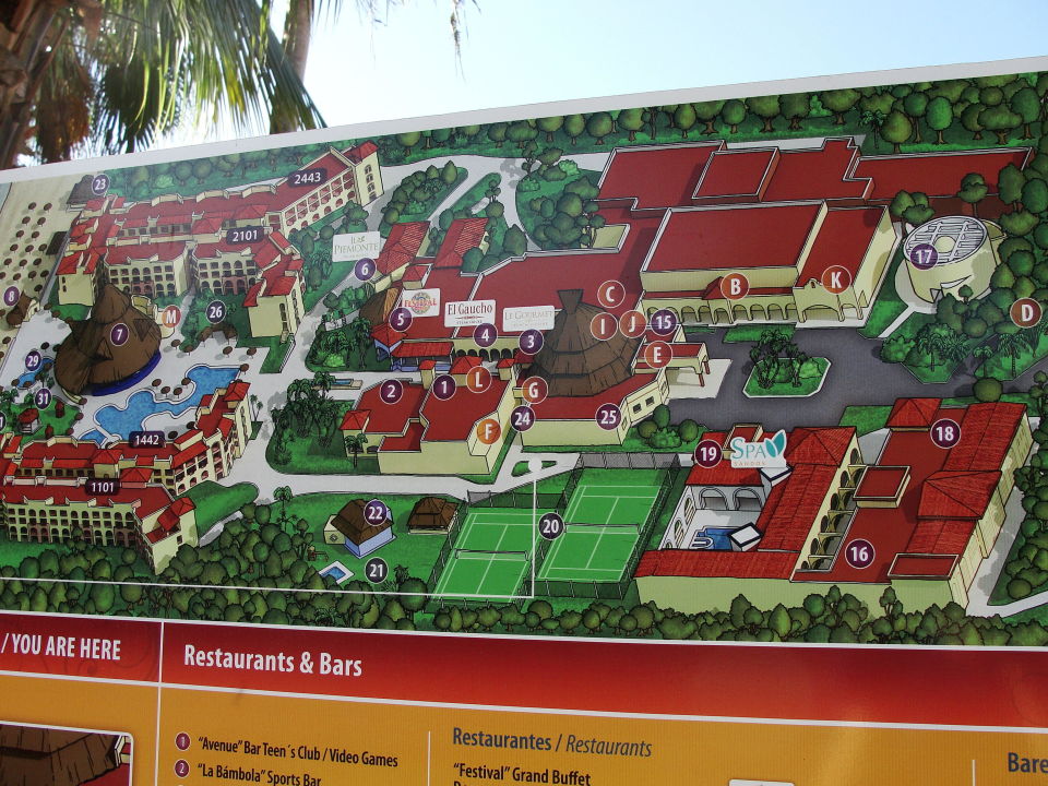 "Karte " Sandos Playacar Beach Resort (Playa del Carmen / Playacar ...