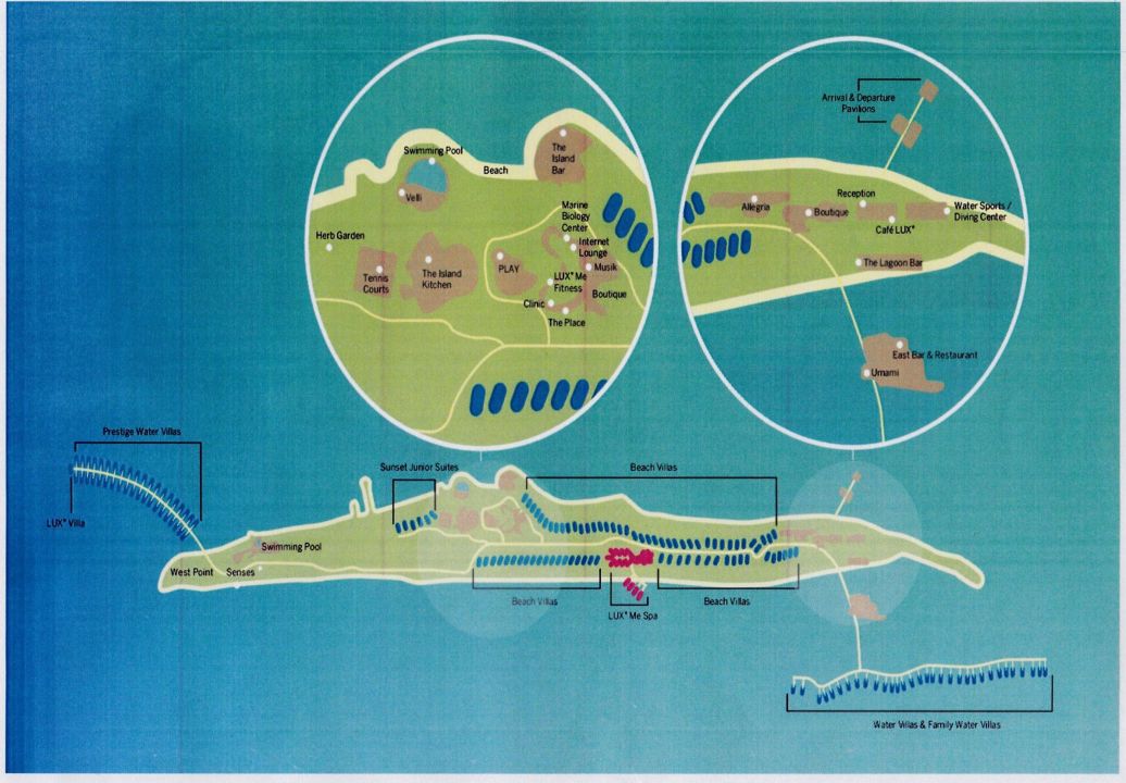 "Lageplan der Insel" LUX South Ari Atoll (Vilamendhoo) • HolidayCheck ...