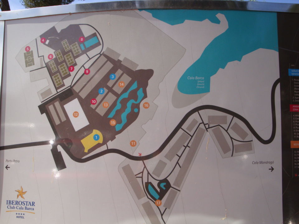 "Plan Hotelanlage" Iberostar Club Cala Barca (Cala Mondrago ...
