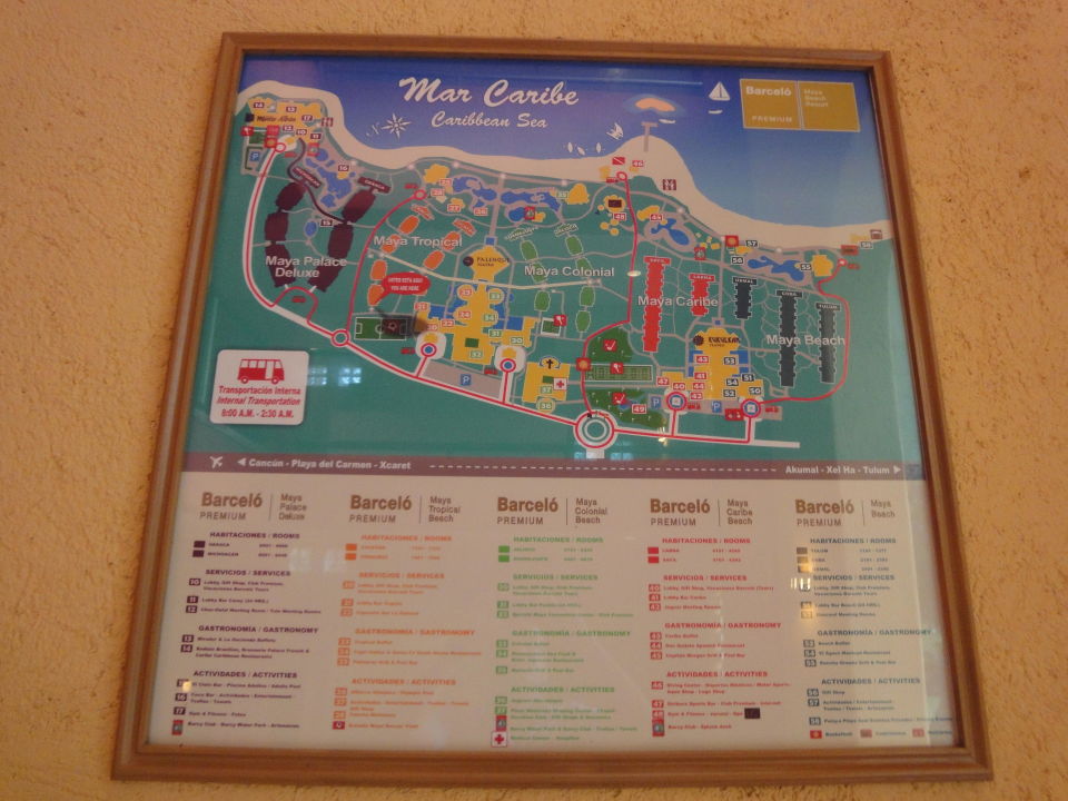 "Plan des Hotels" Barceló Maya Tropical (Puerto Aventuras/Riviera Maya ...