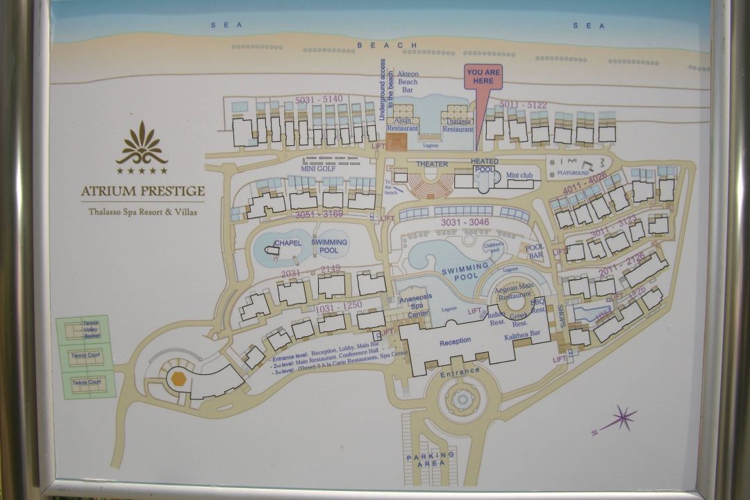 "Lageplan" Atrium Prestige Thalasso Spa Resort & Villas (Lachania ...