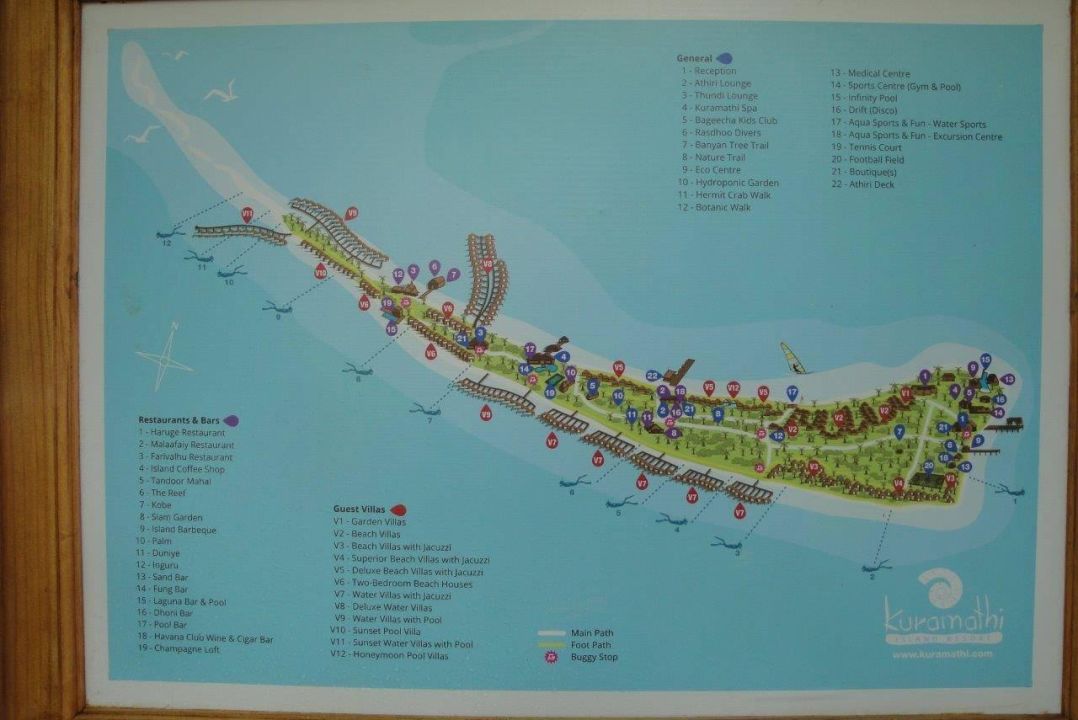 "Inselkarte" Kuramathi Maldives (Rasdhoo) • HolidayCheck (Alif Alif ...