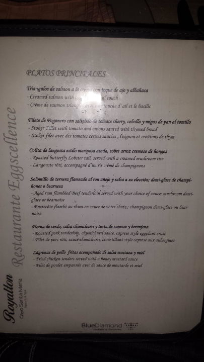 "Speisekarte" Royalton Cayo Santa Maria (Caibarién) • HolidayCheck ...