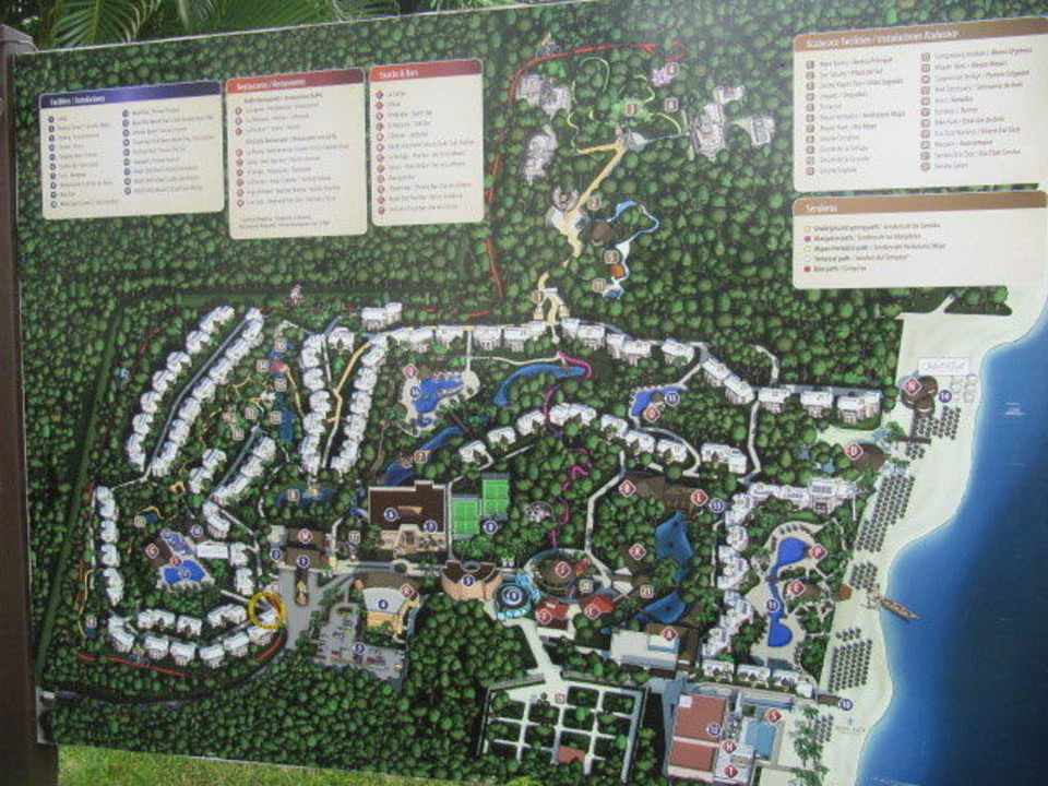 "Mapa hotelu" Sandos Caracol Eco Resort (Playa del Carmen / Playacar ...