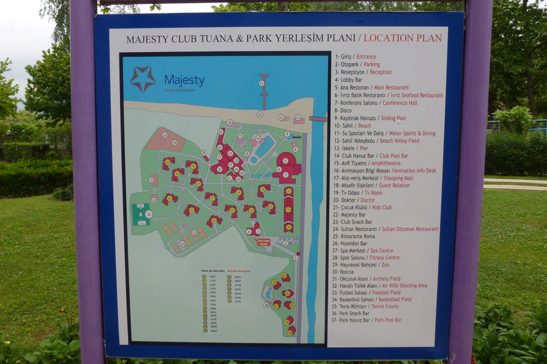 "Übersichtsplan" Club Tuana Fethiye (Yaniklar) • HolidayCheck ...