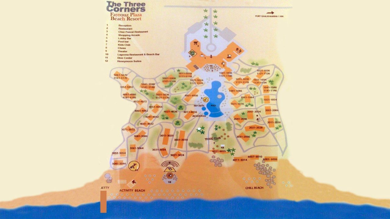 "Zimmerplan" Three Corners Fayrouz Plaza Beach Resort (Marsa Alam ...