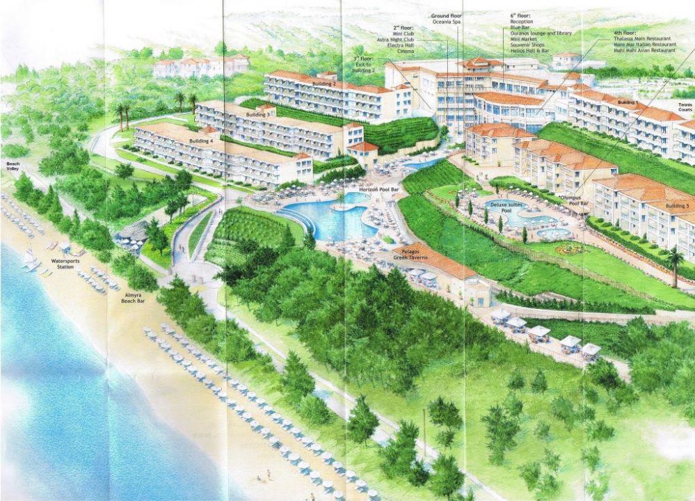 "Plan der Hotelanlage" Ikos Oceania (Nea Moudania) • HolidayCheck ...