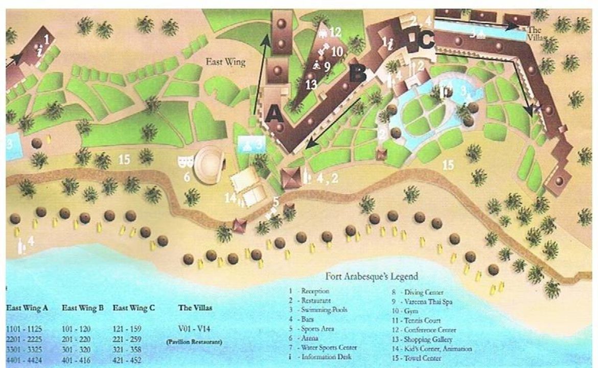 "Hotellageplan" Fort Arabesque Resort Spa & Villas (Makadi Bay ...