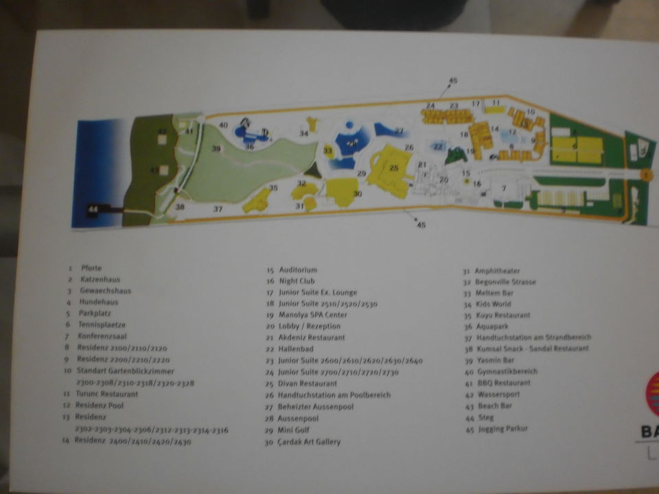 "Lageplan von der Hotelanlage" Lara Barut Collection (Lara ...
