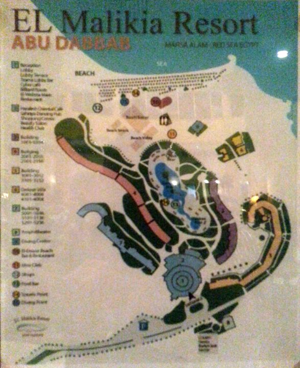 "Lageplan vom Hotel" Malikia Resort Abu Dabbab (Marsa Alam ...