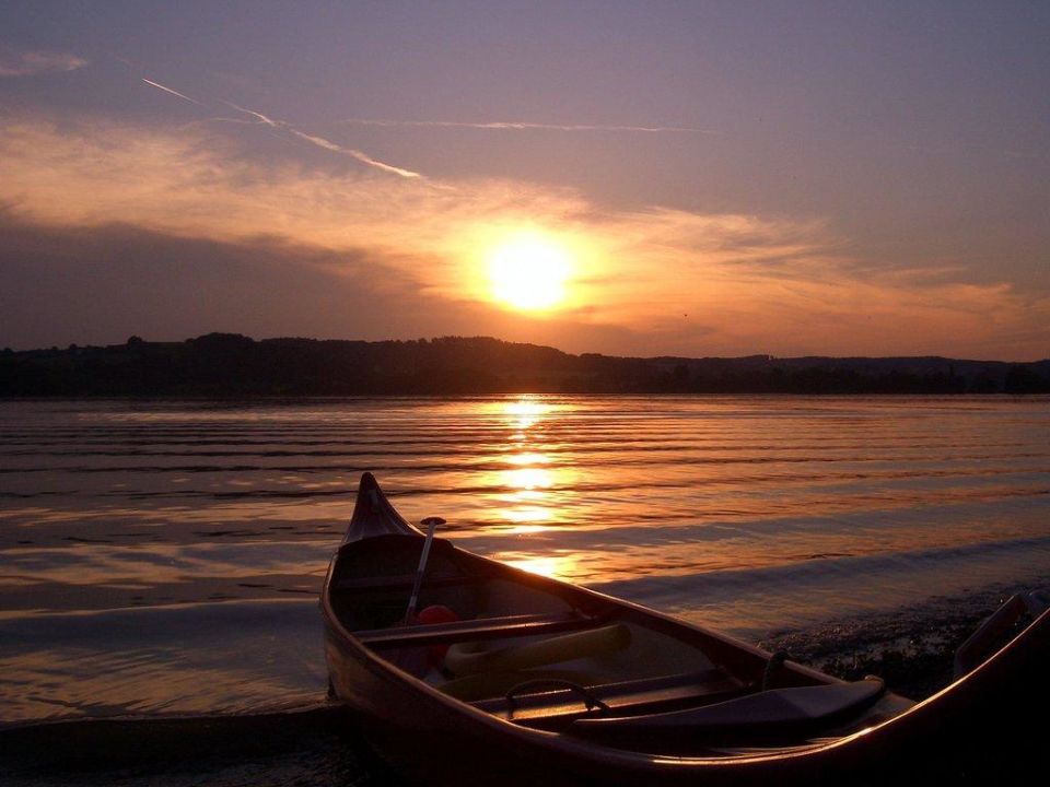 "Sonnenuntergang mit Boot" Camping Gut Horn (Kirchanschöring ...