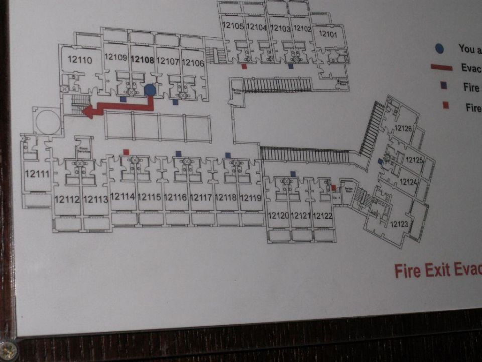 "Lageplan an der Zimmertüre" TUI MAGIC LIFE Kalawy (Safaga ...