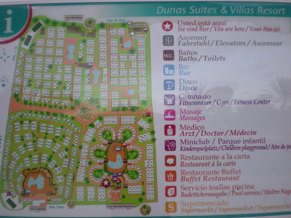 "Lageplan der Anlage " Dunas Maspalomas Resort (Meloneras ...