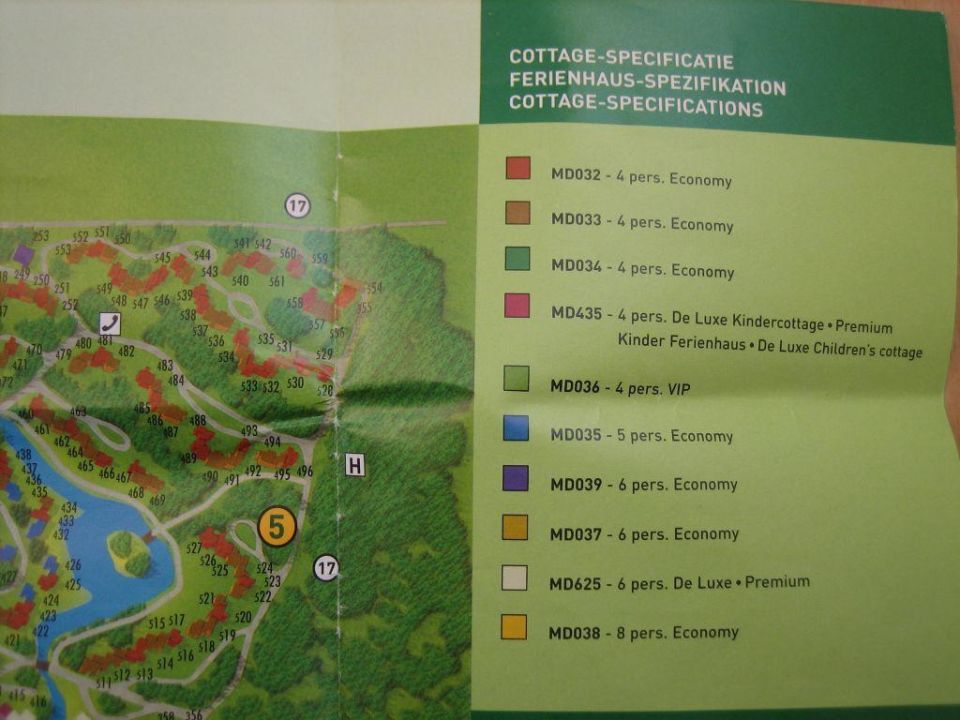 Bild "Parkplan" zu Center Parcs Het Meerdal in Horst aan de Maas