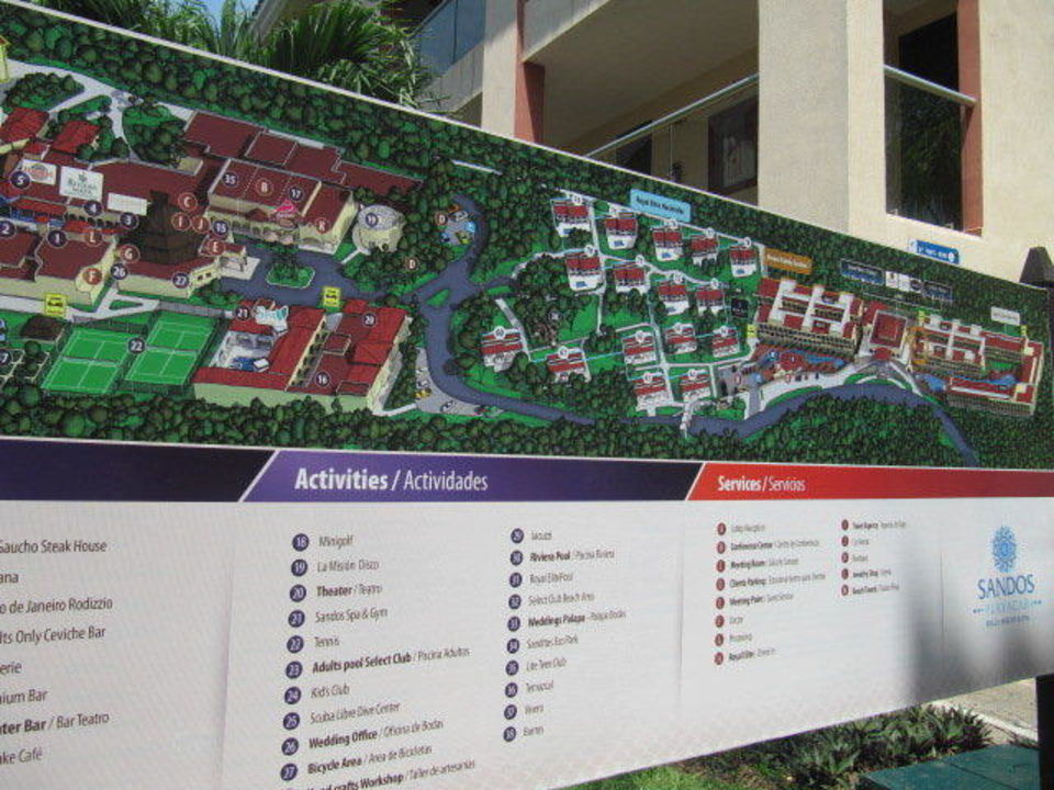 "Plan hotelu" Sandos Playacar Beach Resort (Playa del Carmen / Playacar ...