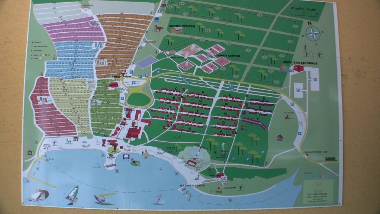 "Lageplan Holidayresort Zaton" Camping & Bungalows Zaton (Zaton (Zadar ...