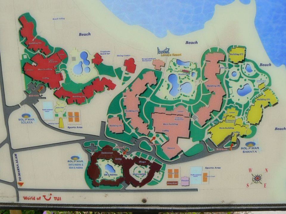 "Übersichtsplan Hotel Lamaya" Jaz Lamaya Resort (Marsa Alam ...