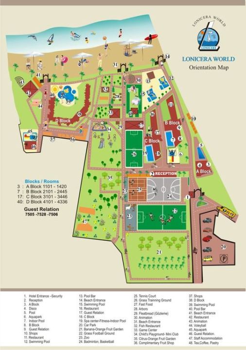 "Lageplan" Lonicera World (Avsallar) • HolidayCheck (Türkische Riviera ...