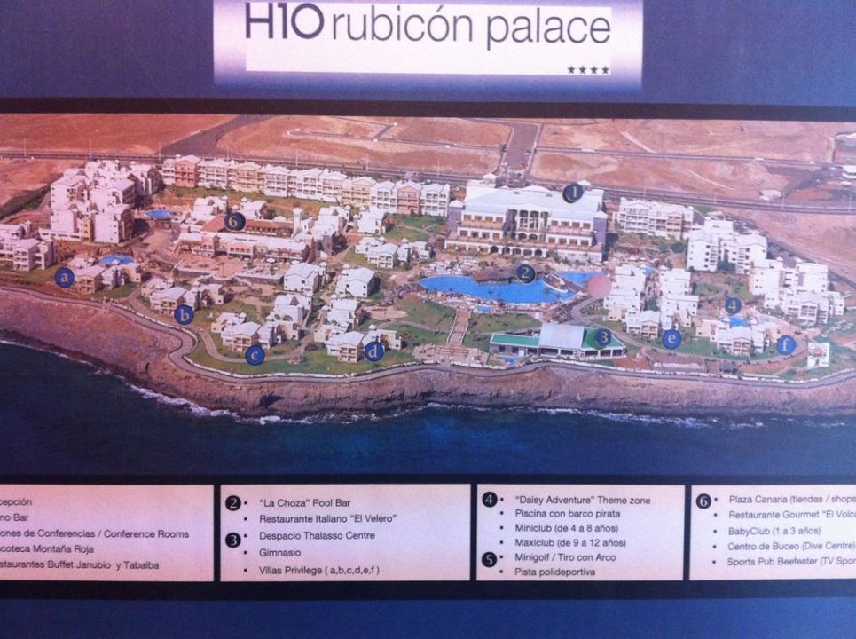 "Übersichtsplan" Hotel H10 Rubicon Palace (Playa Blanca) • HolidayCheck ...