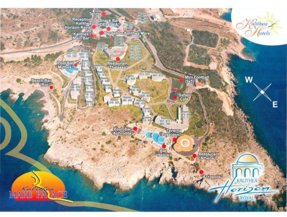"Lageplan" Hotel Kalithea Horizon Royal (Kallithea) • HolidayCheck ...