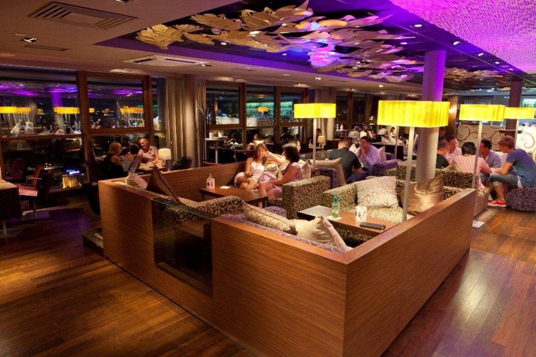"Skyline bar on 26th floor of hotel" Hotel Radisson Blu Latvija (Riga ...