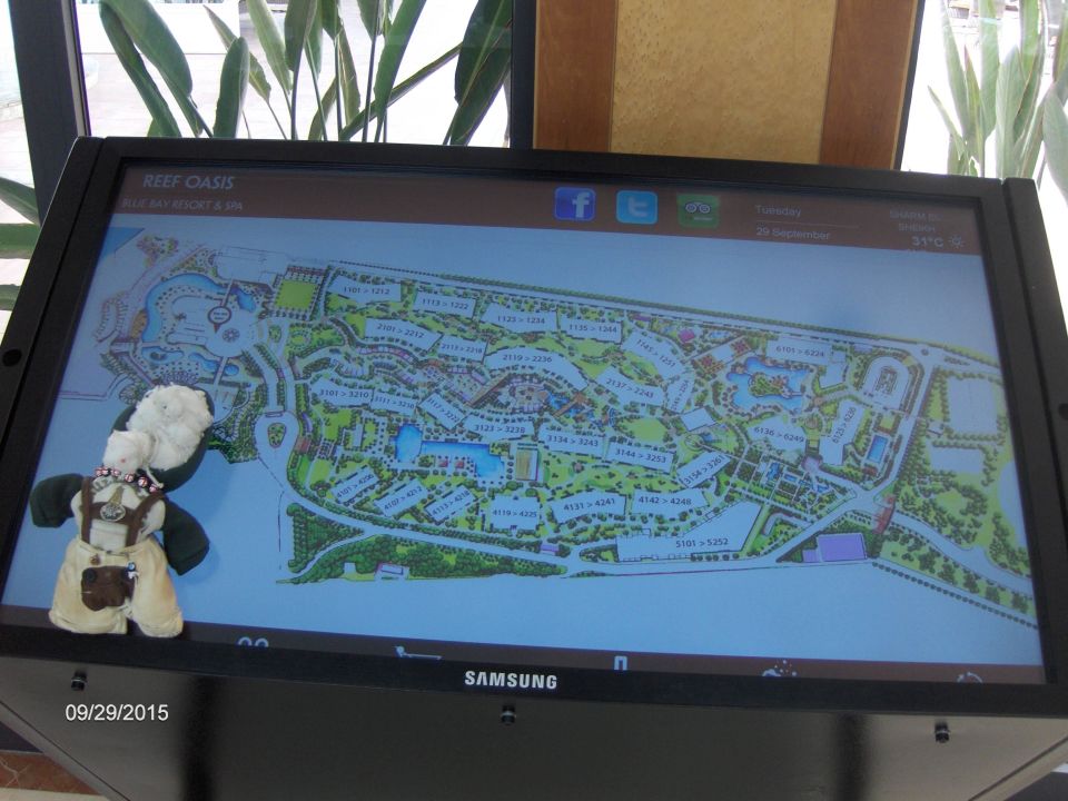 "Interactive map" Reef Oasis Blue Bay Resort (Sharm el Sheikh ...