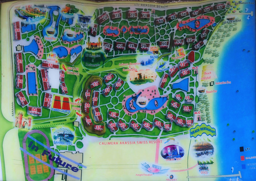 "Plan-Mapa" Club Calimera Akassia Swiss Resort (El Quseir ...