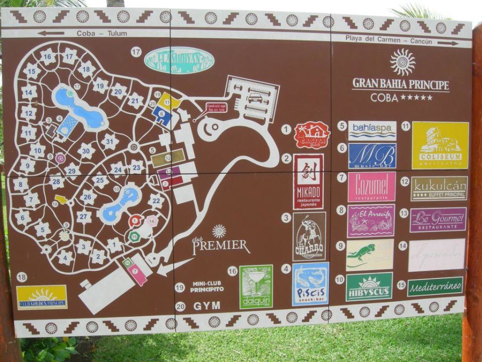 "Lageplan" Bahia Principe Grand Coba (Akumal/Riviera Maya ...