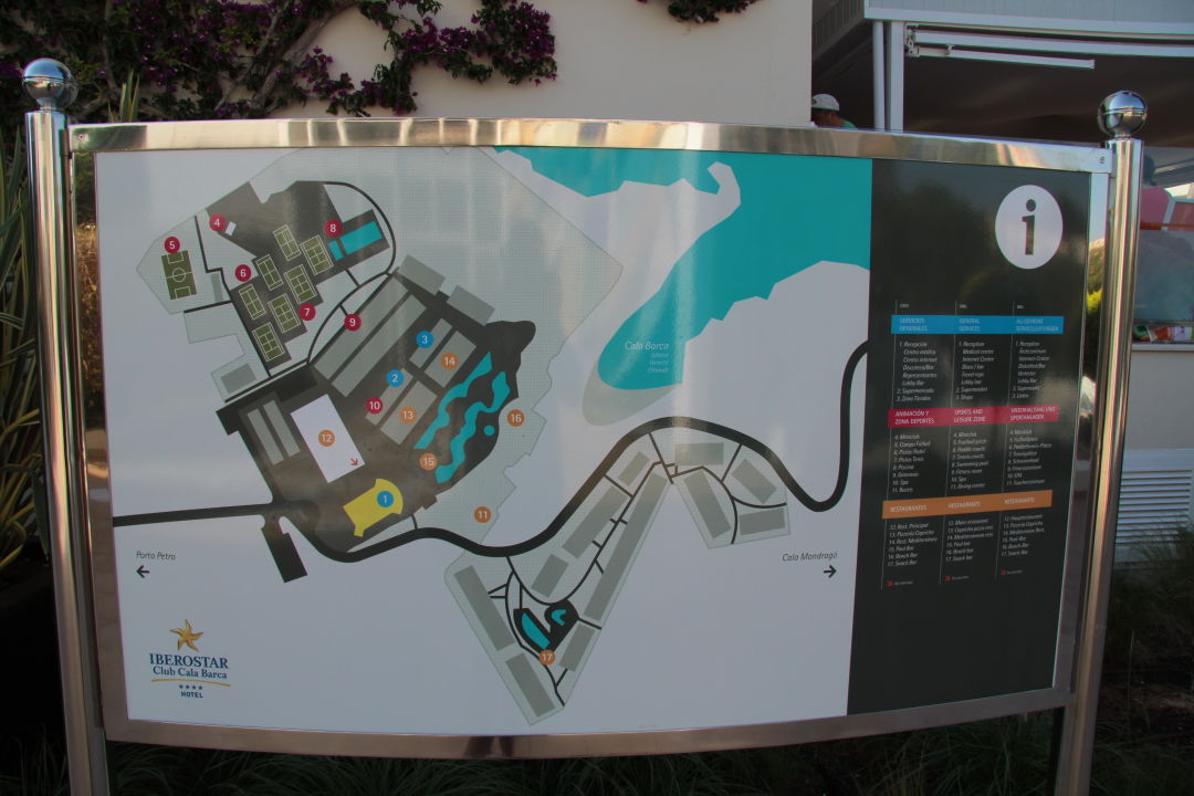 "Übersichtsplan" Iberostar Club Cala Barca (Cala Mondrago ...