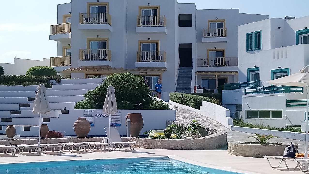 "Blick vom oberen, neu ang..." Mastichari Bay Hotel (Mastichari ...