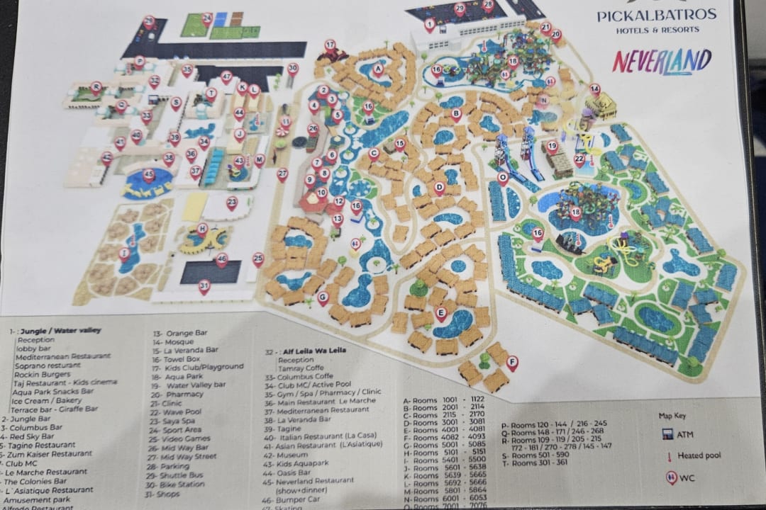 "Aktueller Plan mit beheiz..." Pickalbatros Jungle Aqua Park Resort ...