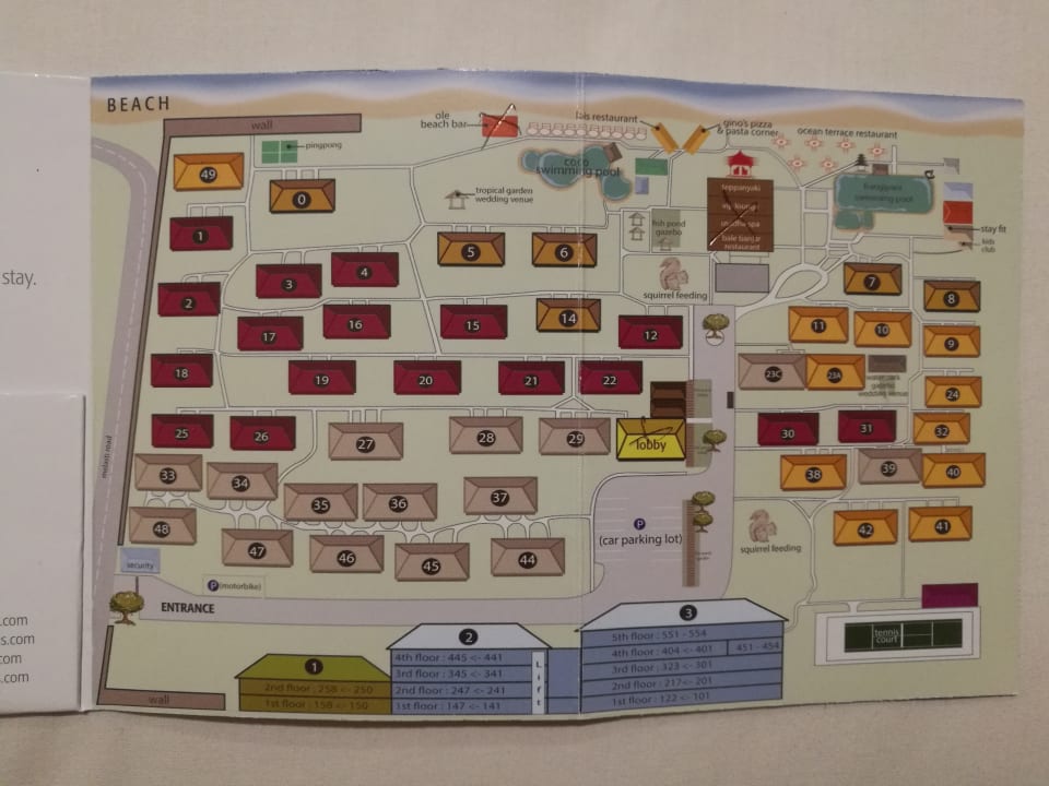 "Lageplan des Legian Beach..." Legian Beach Hotel (Legian ...