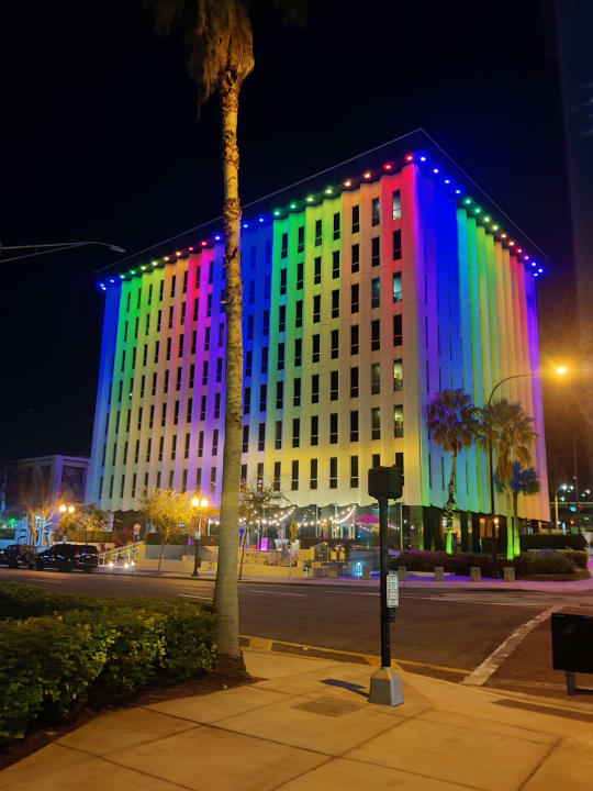 "Night view from across th..." Aloft Orlando Downtown (Orlando ...