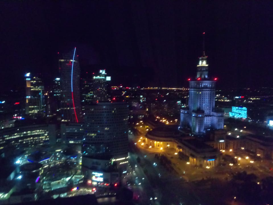 "Nachtansicht vom raumfens..." Warsaw Marriott Hotel (Warszawa ...