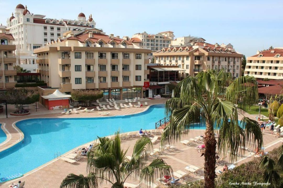 "Blick vom Zimmer auf den ..." Grand Seker Hotel (Evrenseki ...