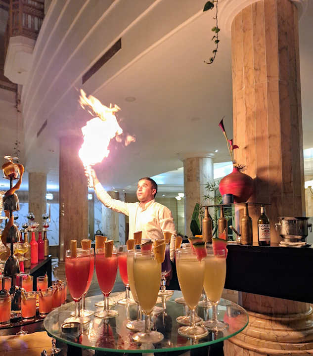 "Cocktail-fire-Show von Ma..." Marhaba Royal Salem (Sousse ...