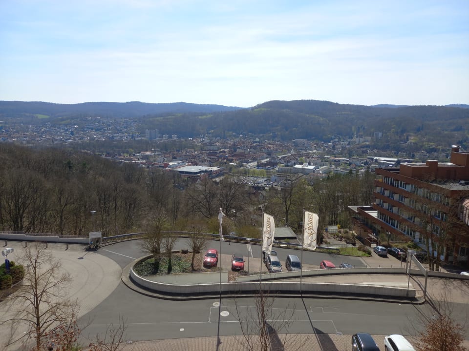 "Blick von der Terrasse au..." Göbel's Hotel Rodenberg (Rotenburg an ...