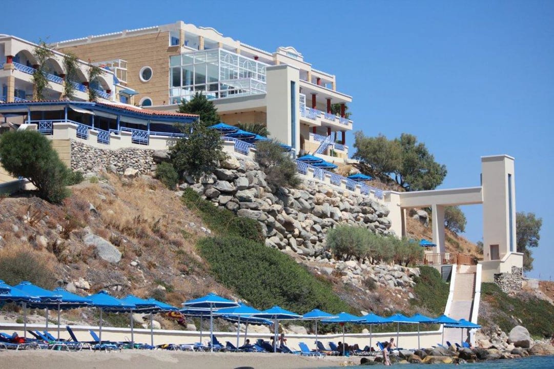  Blick Vom Strand Auf Das Mitsis Summer Palace Beach Hotel