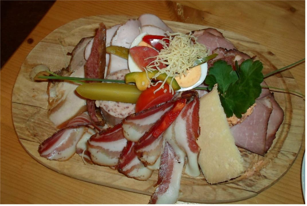 "Brettljause, für 1 Person..." Kurpension Weiss (Bad Tatzmannsdorf ...