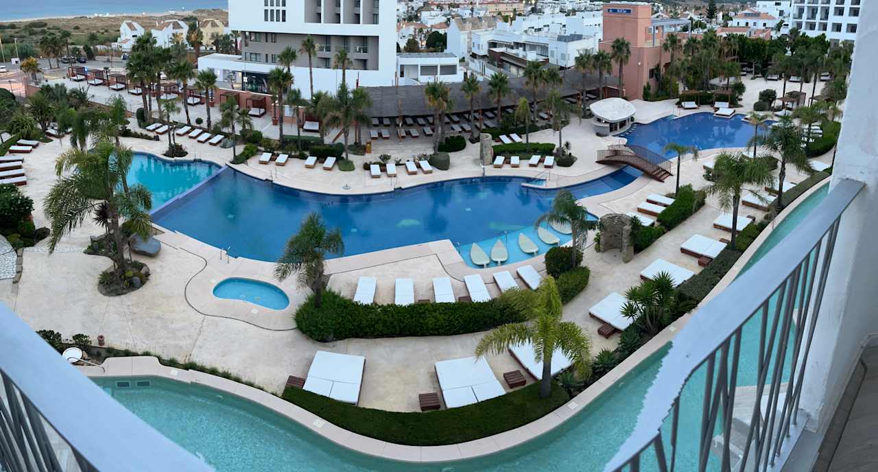 "Blick vom Balkon der Juni..." Zahara Beach & Spa by QHotels - Adults ...