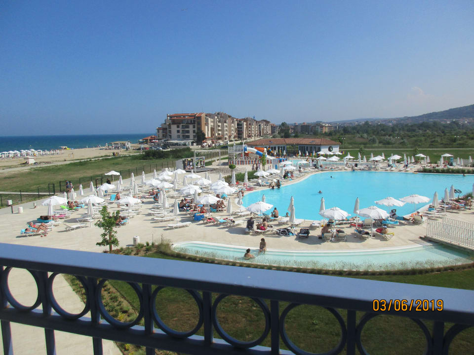"Blick vom Balkon auf Pool..." Sunrise Blue Magic Resort (Obzor ...