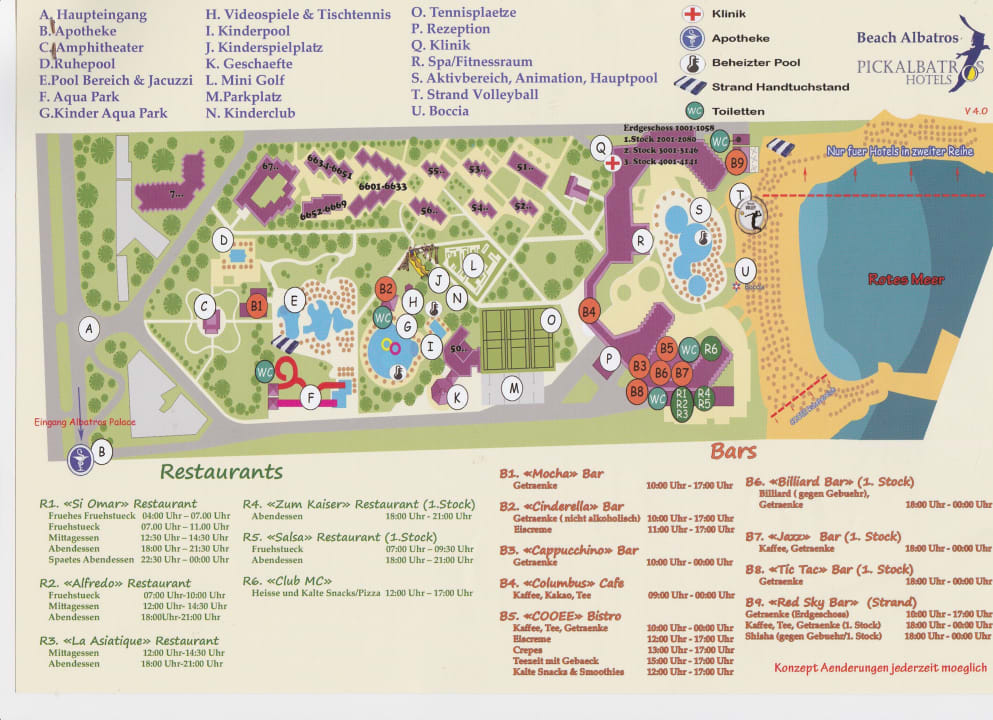 "Lageplan" Beach Albatros Resort (Hurghada) • HolidayCheck (Hurghada ...