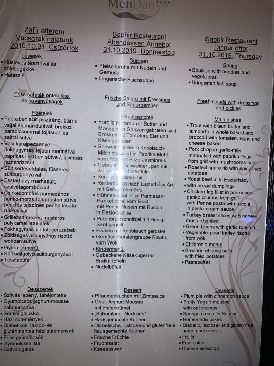 "Gastro" MenDan Magic Spa & Wellness Hotel (Zalakaros) • HolidayCheck ...