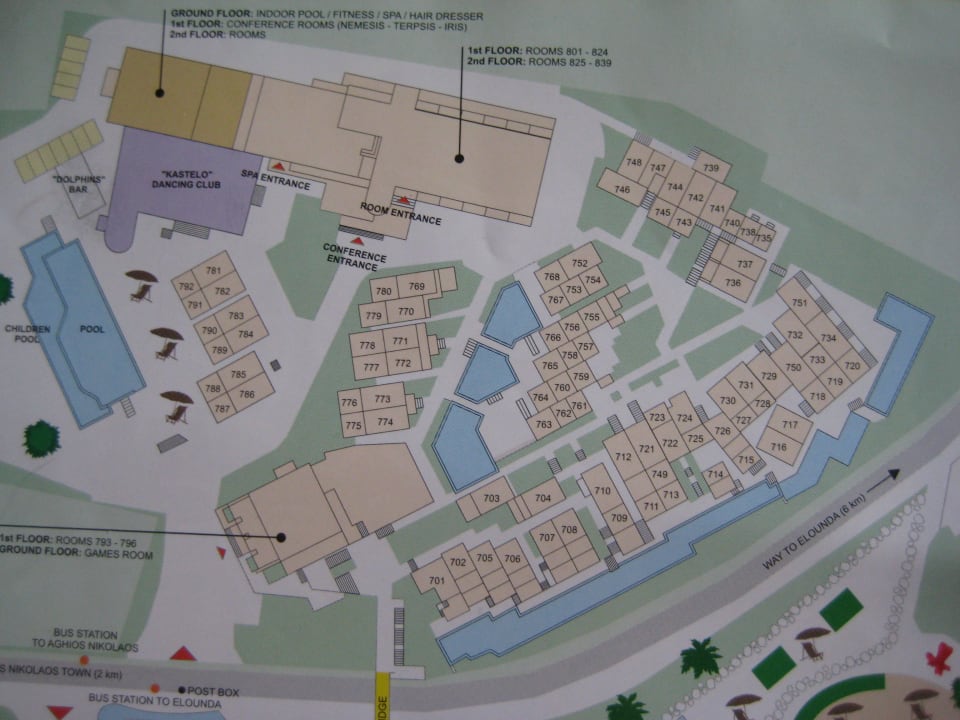 "Übersichtsplan Village-Be..." Mirabello Bay Luxury Resort (Agios ...