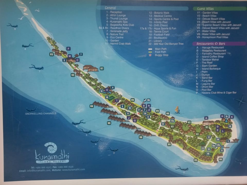 "Karte" Kuramathi Maldives (Rasdhoo) • HolidayCheck (Alif Alif Atoll ...